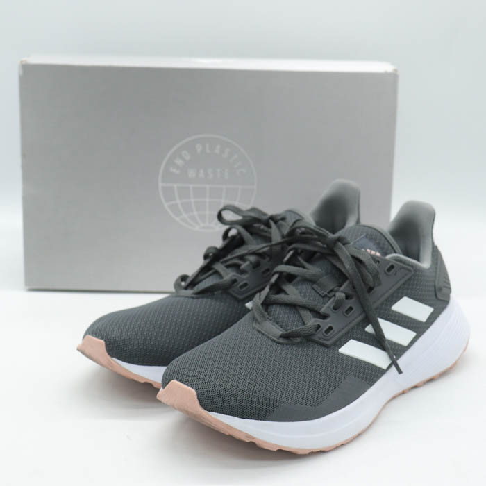 アディダス スニーカー ローカット Duramo 9 EG8672 シューズ 靴 レディース 25.5サイズ グレー adidas 【中古 ...