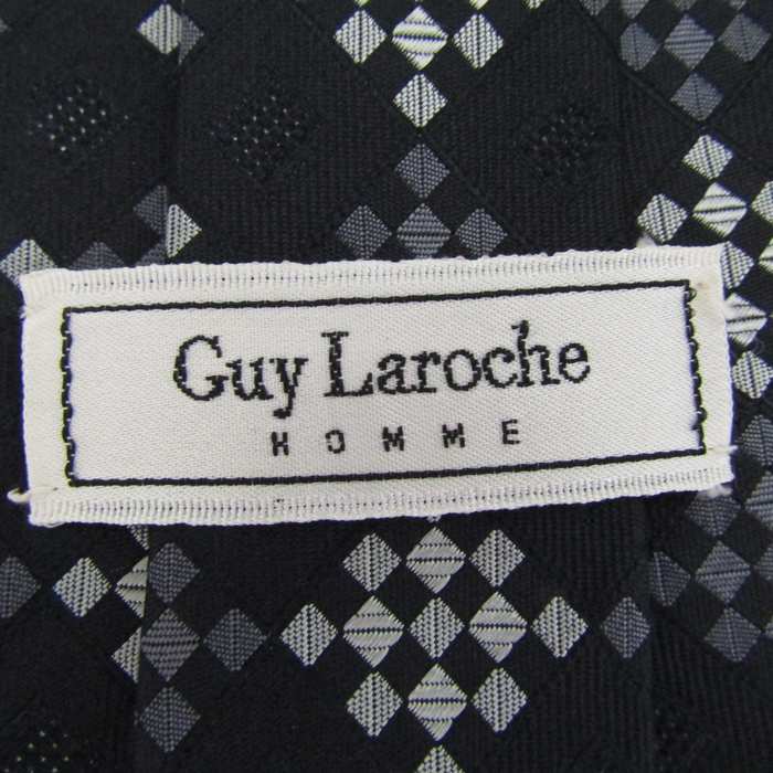 ギラロッシュ ブランド ネクタイ シルク チェック柄 小紋柄 メンズ ブラック Guy Laroche 【中古】｜Guy Laroche｜店舗 ...