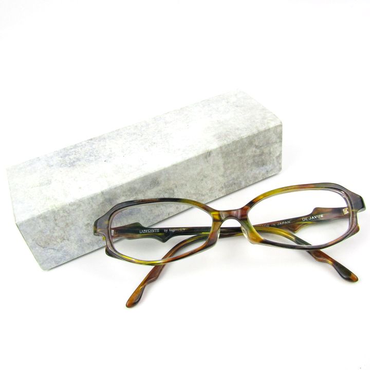影郎デザインワークス メガネ DEJAVU 3 眼鏡 度有 ブランド アイウェア メンズ イエロー系 LABYRINTH by KAGERO DW 【中古】｜LABYRINTH by ...