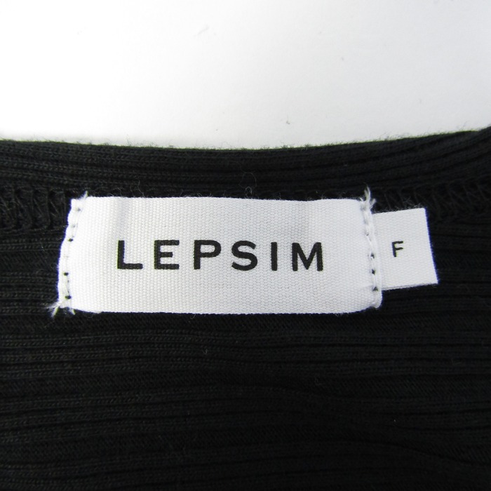 レプシィム ドルマンスリーブTシャツ トップス レディース Fサイズ ブラック LEPSIM 【中古】｜LEPSIM｜店舗買取｜トップス＞Tシャツ/カットソー｜USEDのアパレル通販サイト ...