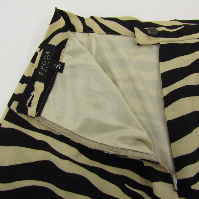 エポカ ナロースカート ゼブラ柄 ボトムス レディース 38サイズ ブラック×ベージュ系 EPOCA 【中古】｜EPOCA｜店舗買取｜スカート＞スカート｜USEDのアパレル通販サイト ...