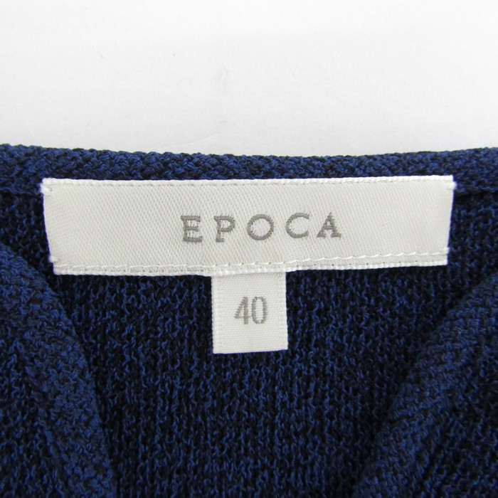 エポカ ニットワンピース トップス フリル袖 日本製 レディース 40サイズ ネイビー EPOCA 【中古】｜EPOCA｜店舗買取｜ワンピース/ドレス＞ワンピース｜USEDのアパレル通販サイト ...