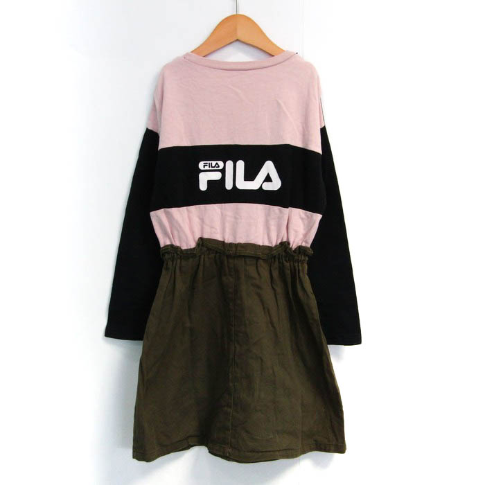 フィラ 切替ワンピース 長袖 ALGY GIRL トップス キッズ 女の子用 130サイズ ピンク×カーキ FILA 【中古】｜FILA｜店舗買取｜ママ＆ベビー＞その他ベビーウェア｜USEDの ...