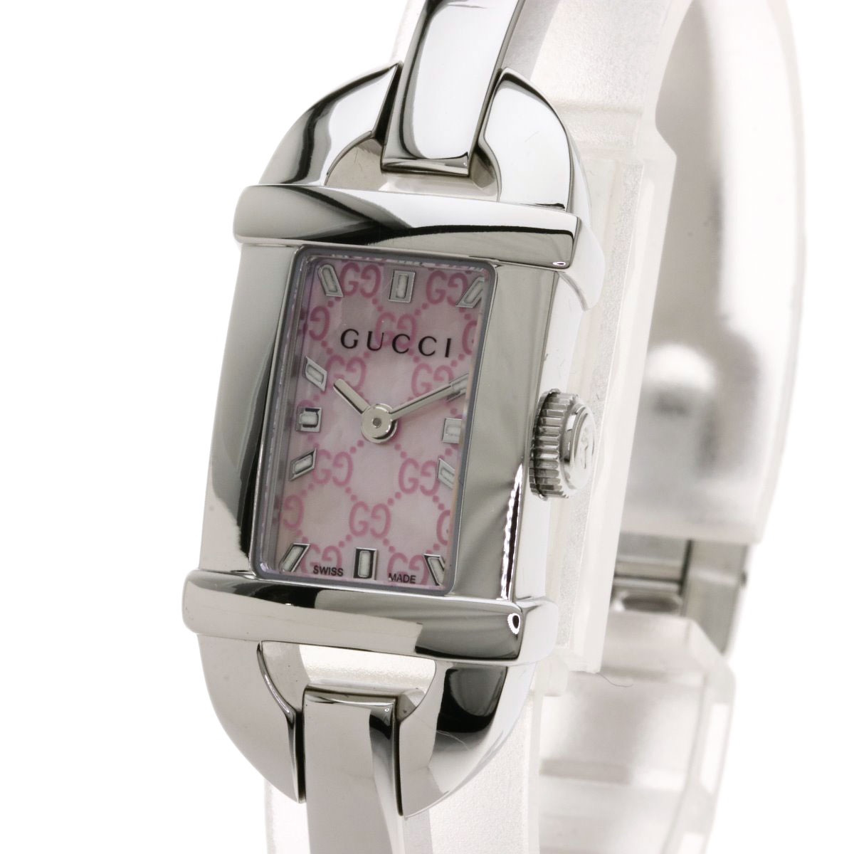 GUCCI Bangle Watches 6800L Stainless Steel/Stainless Steel Ladies | eBay