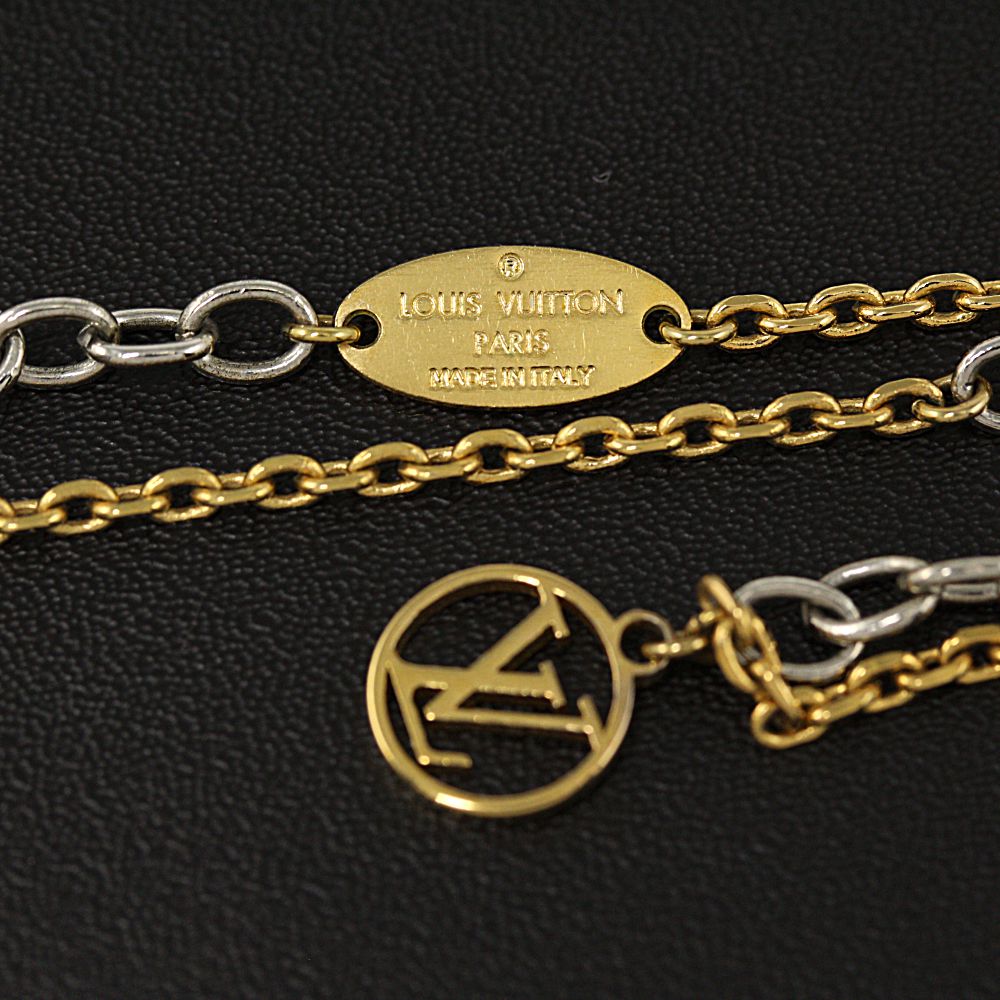 Louis Vuitton Necklace Gold And Silver Chain | Paul Smith